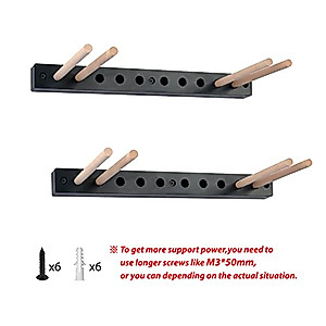 Ski Wall Rack Snowboard Wall Mount Storage Rack Holds 5 Pairs of Skis & Skiing Poles or Snowboard, for Home and Garage,2 Set