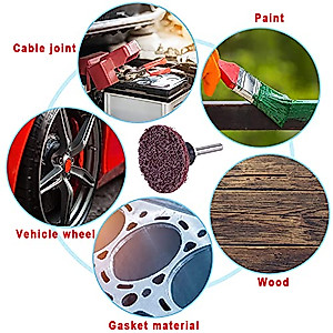 AUSTOR 126 Pcs Sanding Discs 2 Inch Quick Change Disc with 1/4 inch Tray Holder Surface Conditioning Disc for Surface Prep Strip Grind Polish Finish Burr Rust Paint Removal