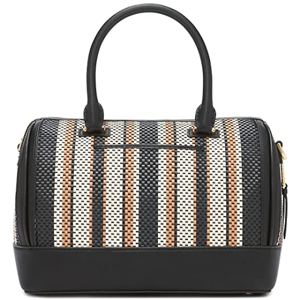 Calvin Klein Ashley Barrel Satchel, Doe Multi Woven