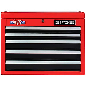 CRAFTSMAN 2000 Series 26-in W x 19.75-in H 5-Drawer Steel Tool Chest (Red)