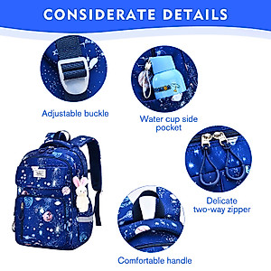 MICXKLZO School Backpack for Boys Girls, Waterproof Cute Backpack Travel Bookbag for Kids Children Casual Daypack Elementary School Bags
