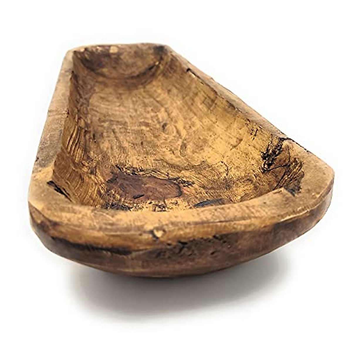 18"-21" Farmhouse Brown Baguette Dough Bowl, Decorative Bowl, Table Center Piece, Decorative Wood Bowl The New Dawn Bowl