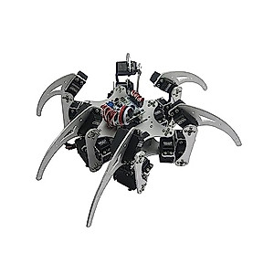 ANTBEE Spider Robot 18DOF Aluminium Hexapod Spider, Six Legs Robot Kit 18 Steering Gears Robot Toys