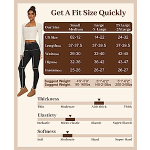 HIGHDAYS 3 Pack Leggings with Pocktes for Women - High Waist Tummy Control Soft Women's Yoga Pants for Workout Running, Black/Gray/Coffee, ONE Size