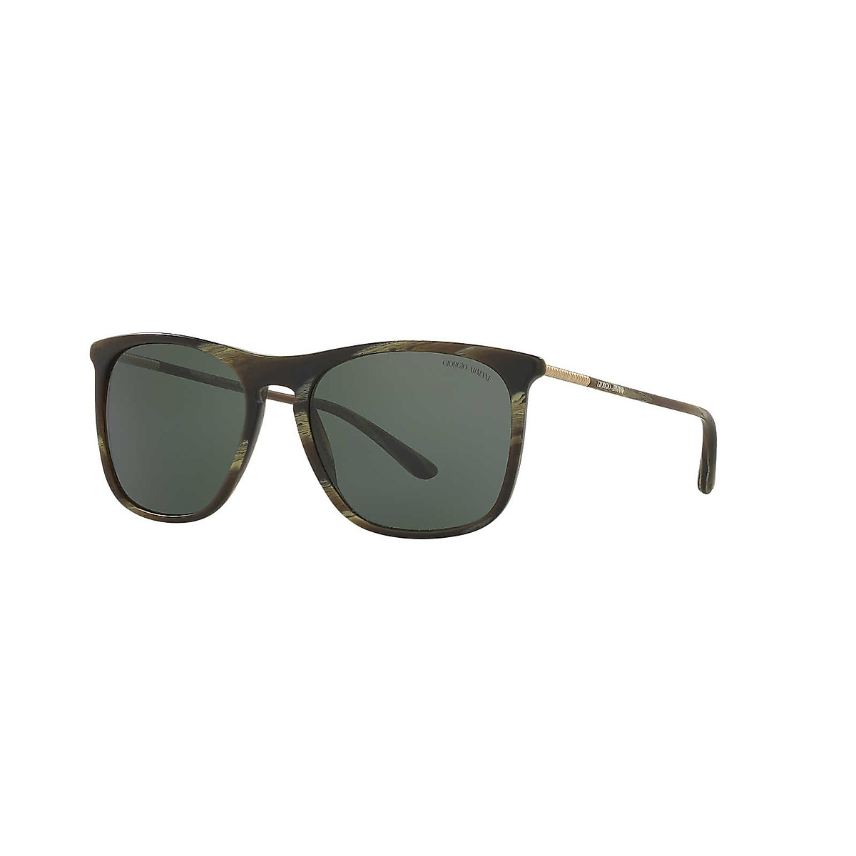 GIORGIO ARMANI AR8076-549671 Sunglasses Striped Green 55mm w/Grey Green Lens