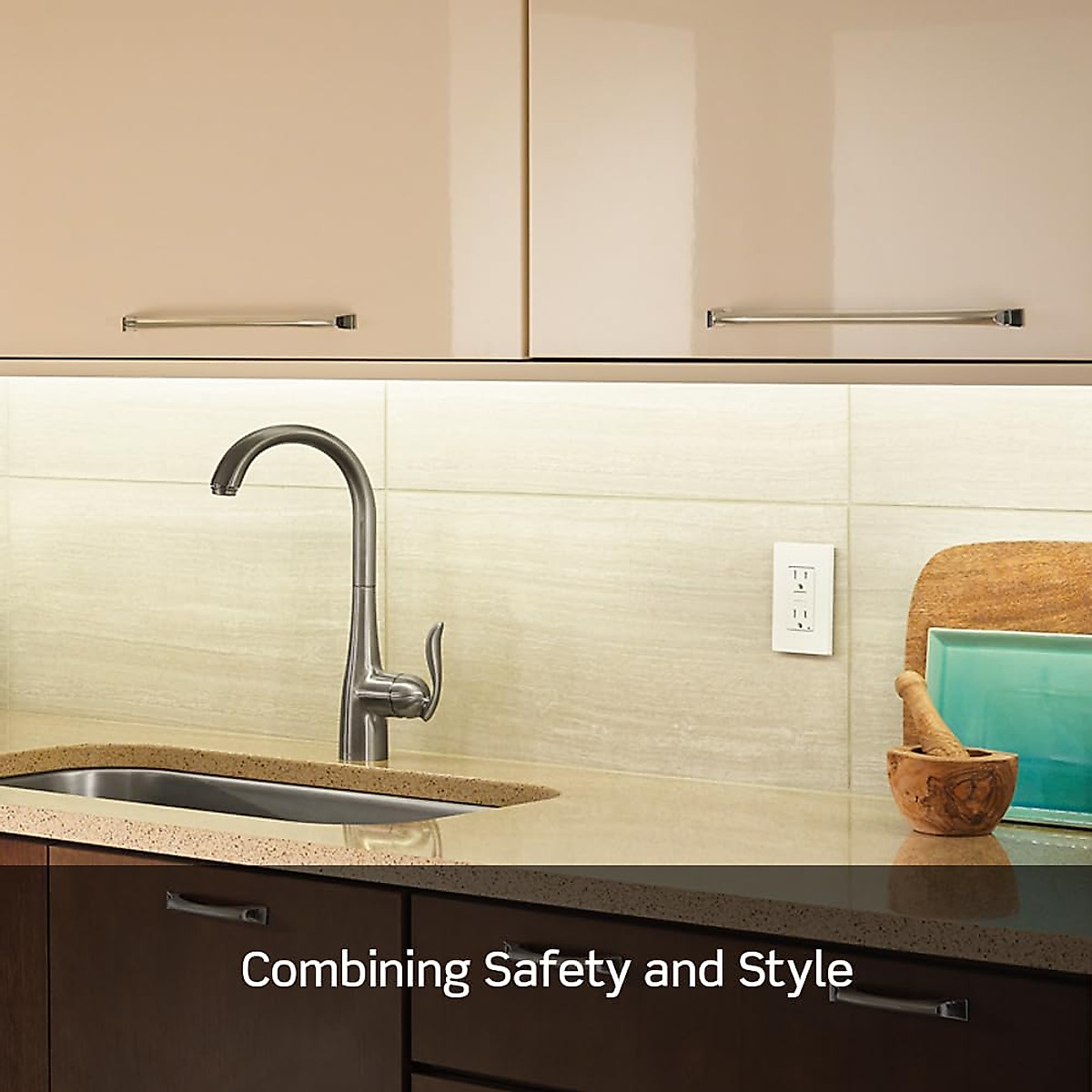 Leviton GFCI Outlet, 20 Amp, Self Test, Tamper-Resistant with LED Indicator Light, Protection from Electric Shock and Electrocution, GFTR2-W, White