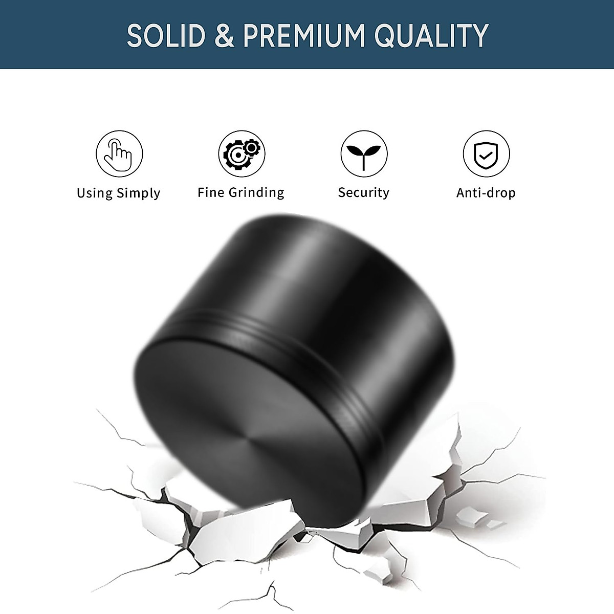 2.5 in Grinder Spice Grinder, Zinc Alloy