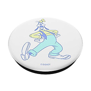 Disney Goofy Neon Standing Pose Leg Out PopSockets PopGrip: Swappable Grip for Phones & Tablets