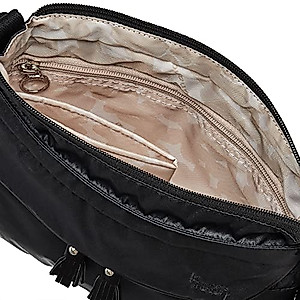 Kanana Project Collection No.67681 Women's Shoulder Bag, Lightweight, Fits A5 Size, Rayon, Black