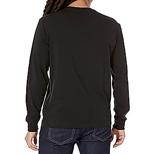 GAP Mens Relaxed Fit Long Sleeve Logo T-Shirt T Shirt, Black 4, X-Large US