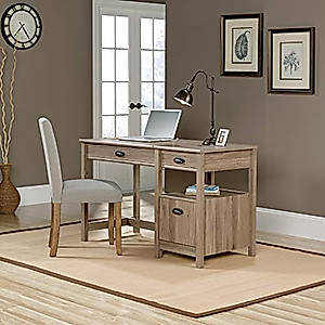 Sauder Harbor View Lift Top Desk, Salt Oak finish