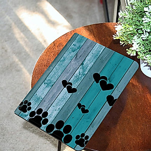 Rossy Case for Samsung Galaxy Tab A8 Case 10.5 inch 2022 Slim Lightweight PU Leather Adjustable Smart Stand Cover with Auto Wake/Sleep for Samsung Tab A8 2022 (SM-X200/X205/X207),Black Dog Paw on Wood