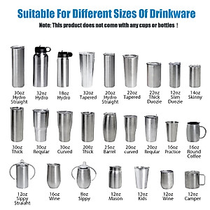 Cup Cradle for Crafting Supplies with Felt Edge Squeegee and Tape Measure Silicone Cup Cradle Built-in Slot for Applying Vinyl Decals Anti-Skidding Supports Tumbler Cradle for Epoxy