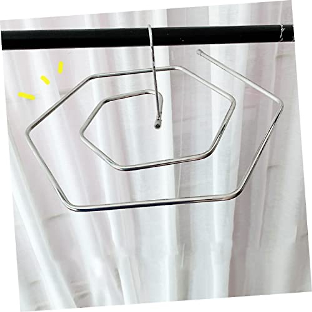 OKUMEYR Spiral Hanger Drying Rack for Clothes Baby Bottle Drying Rack Outdoor Round Tablecloth Bed Sheet Rack Spiral Hanger for Clothes Spiral Clothes Hanger Home Spiral Drying Rack Silver