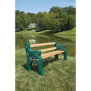 Sportys Park Bench Kit - Comfortable Lightweight Maintenance Free - UV Protected - Attractive and Well Liked Design - Made in USA