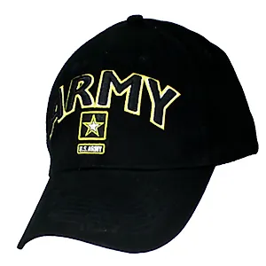 Eagle Crest U.S. Army Logo Cap. Black