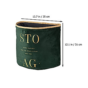 3pcs Household Cloth Sturdy Clothes Clothing Basket Laundry Nursery Kid Organizer Folding Dirty Home Baby Kids Bag Storage Collapsible Fabric Art Hamper Bucket for