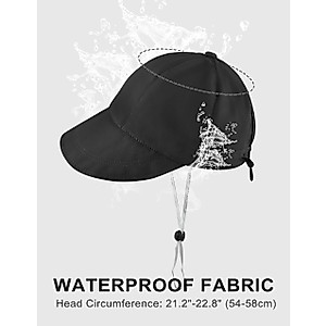 Muryobao Womens Ponytail Baseball Cap Adjustable Summer Quick Drying Baseball Hat Soft UV Sun Protection Hat for Outdoor Sport Travel with Buttons Black