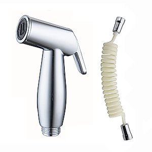 Toilet Sprayer, Hand Held Bidet Sprayer with Retractable Spring Hose