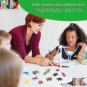 Giantree Mini Insect Figures Toys Set, 20Pcs Plastic Crawling Animals Small Realistic Animal Toys Assorted Animal Insect Figures Playset for Insect Themed Party Halloween Supply