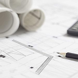 Auniwaig 300mm Stainless Steel Metric Framing L Square Right 90 Degree Angle Ruler Thicken Try Square Ruler Tools for Carpenter Engineer