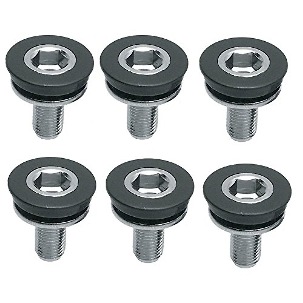 WIROJ Hex Head Crank Arm Bolts 8mm x 15mm, Pack of 6
