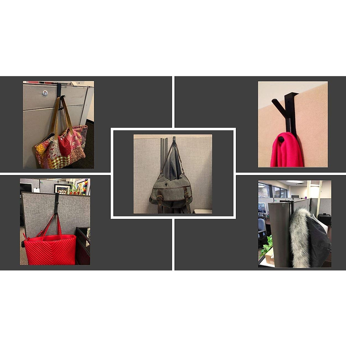 Modtek High Strength Cubicle Wall Hook (Modern Wall Hook 1 Pack)