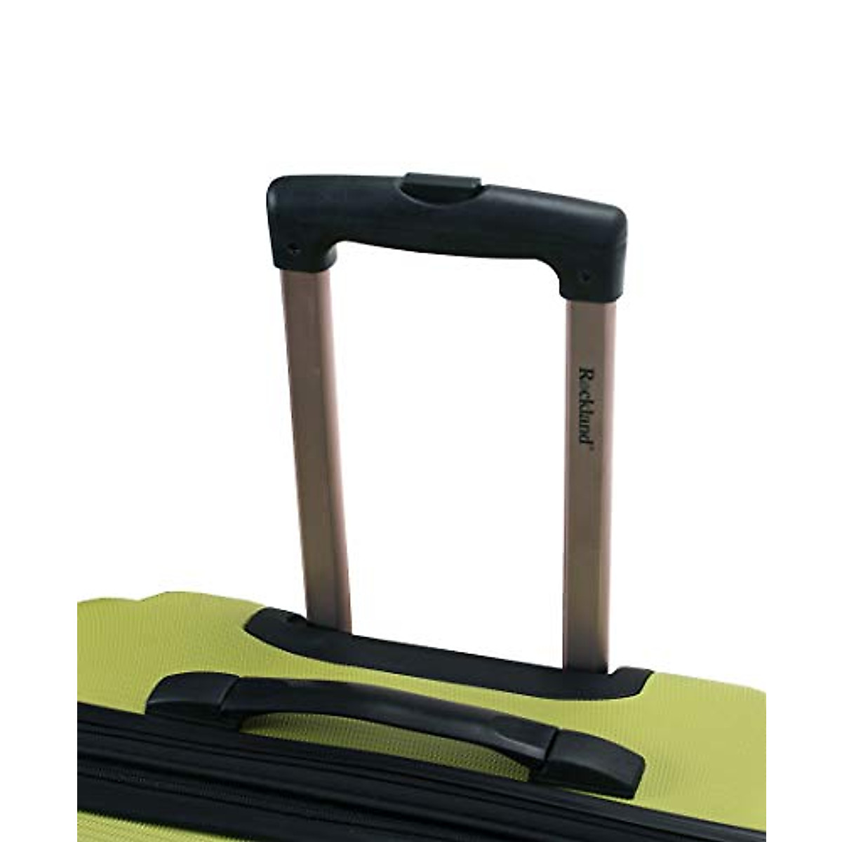 Rockland Melbourne Hardside Expandable Spinner Wheel Luggage, Lime, 2-Piece Set (20/28)