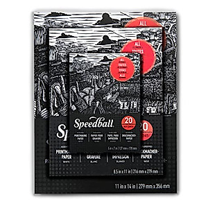 Speedball Printmaking Paper Pad, 8.5" x 11", White