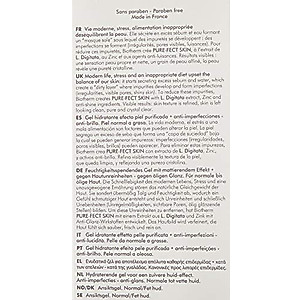 Biotherm Pure-Fect Pure Skin Effect Hydrating Gel Normal to Oily Skin for Unisex, 1.7 Ounce