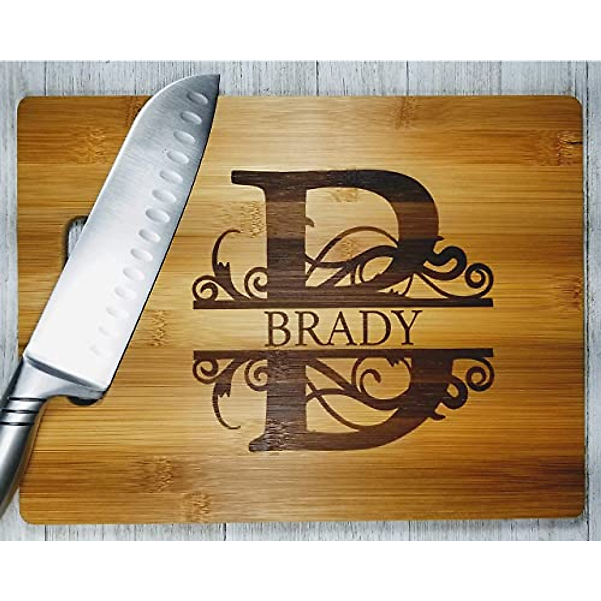Personalized Bamboo Cutting Board (Horizontal)