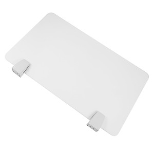 NUOBESTY 1pc Desktop Divider Office Desk dividers Desk Shield Shelf Desk Privacy dividers Desk Privacy Panel Sneeze Guard Office Partitions Clapboard Acrylic Student Counter Plastic White