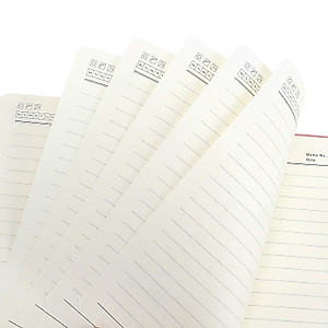 IPENNY A5 Vintage Leather Journal with Combination Lock Digital Password Journal with Bookmark Pen Loop Retro Privacy Notebook Writing Travel Diary Locking Journal, 100 Sheets (#2,Black)