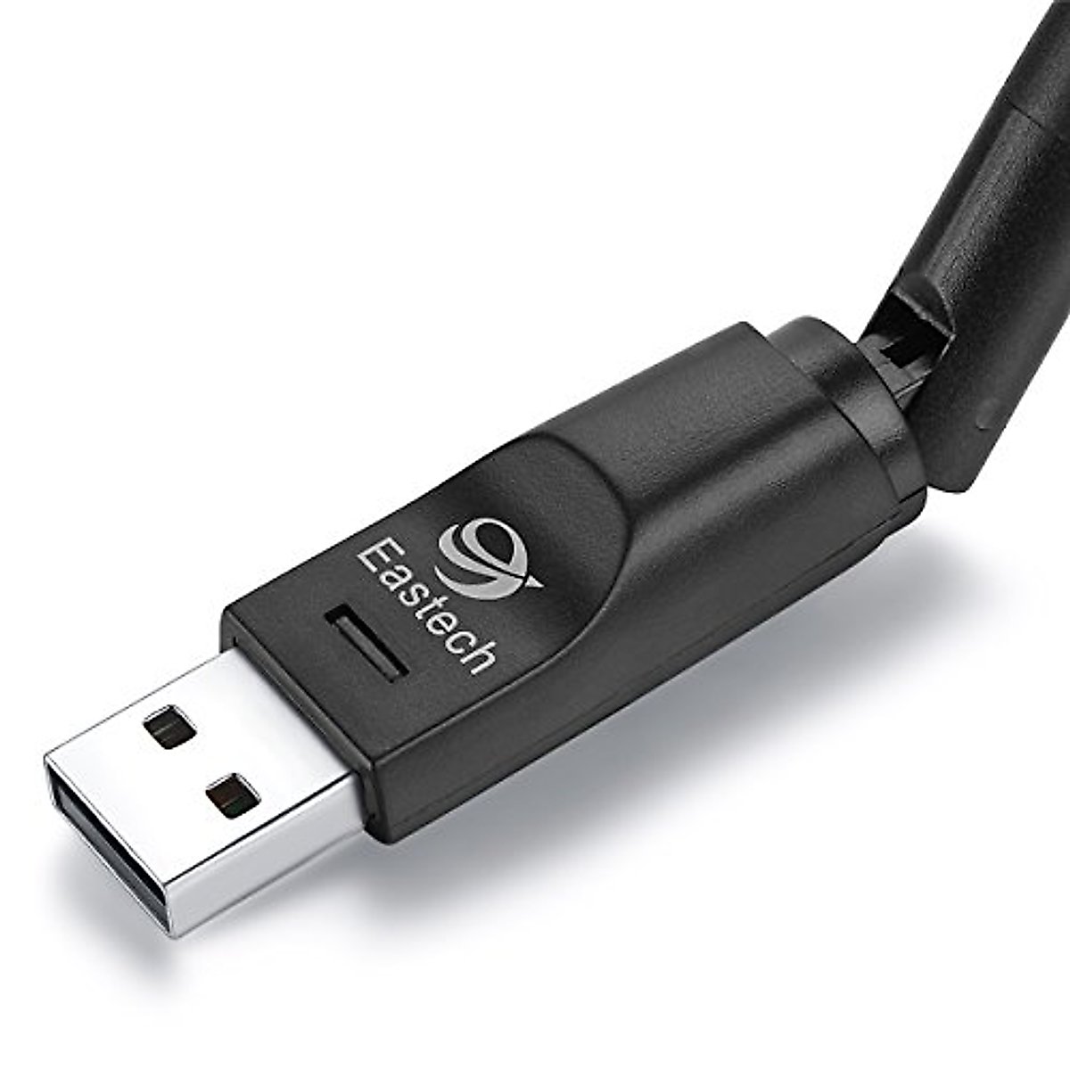 EASTECH Wireless WiFi USB Dongle Stick Adapter RT5370 150Mbps for MAG 254 250 255 270 275 IPTV Set-Top Box, Jynxbox, Linkbox, Raspberry Pi, Pc Laptops Desktop, for Win7, Win8, Mac OS, Linux