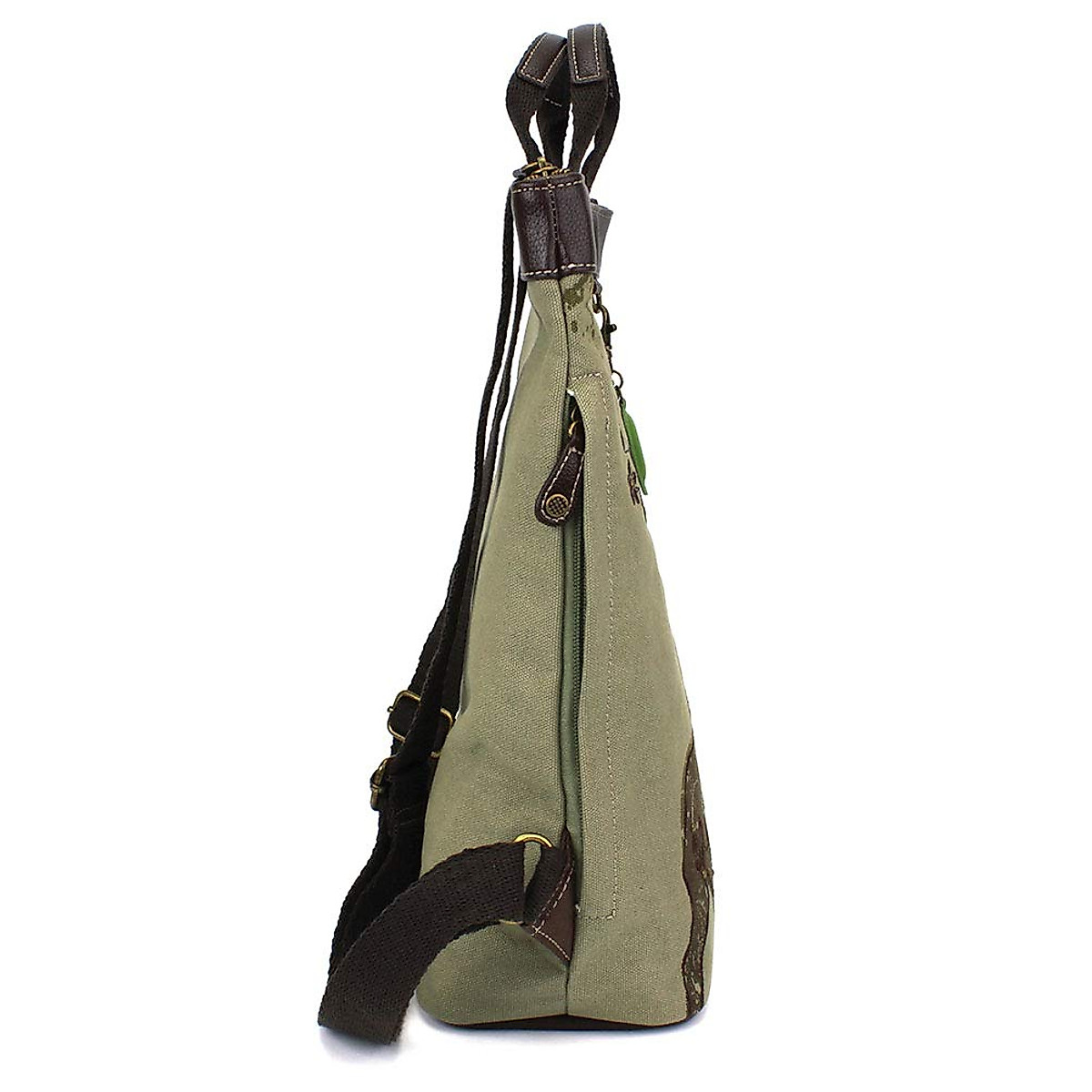 CHALA Safari Backpack Faux Leather / Canvas - Moose -Olive