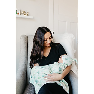 Large Premium Knit Baby Swaddle Receiving Blanket "Desert" by Copper Pearl