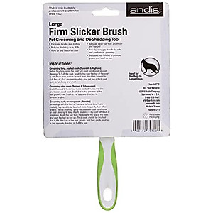 Andis Pet Large Firm Slicker Brush (65710), Black