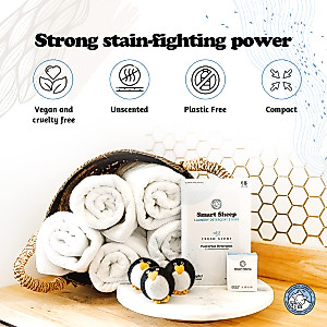 2 Pack Stain Stick - Stain Remover Bar for Clothes by Smart Sheep - Powerful Laundry Stain Remover - Formulated w/Natural Ingredients - Perfect for Food Drink Pet Grass & Blood Stains