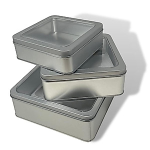 Plum Designs 3 Metal Cookie Tins With Lids