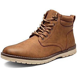 Vostey Men's Hiking Boots waterproof Casual Chukka Boots for Men(BMY670B yellow brown 10)