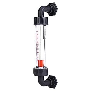 Waterflow Meter, Easy Reading Transparent Panel Liquid Flow Measuring Tool Tube Type ABS Plastic for Various Liquid Media