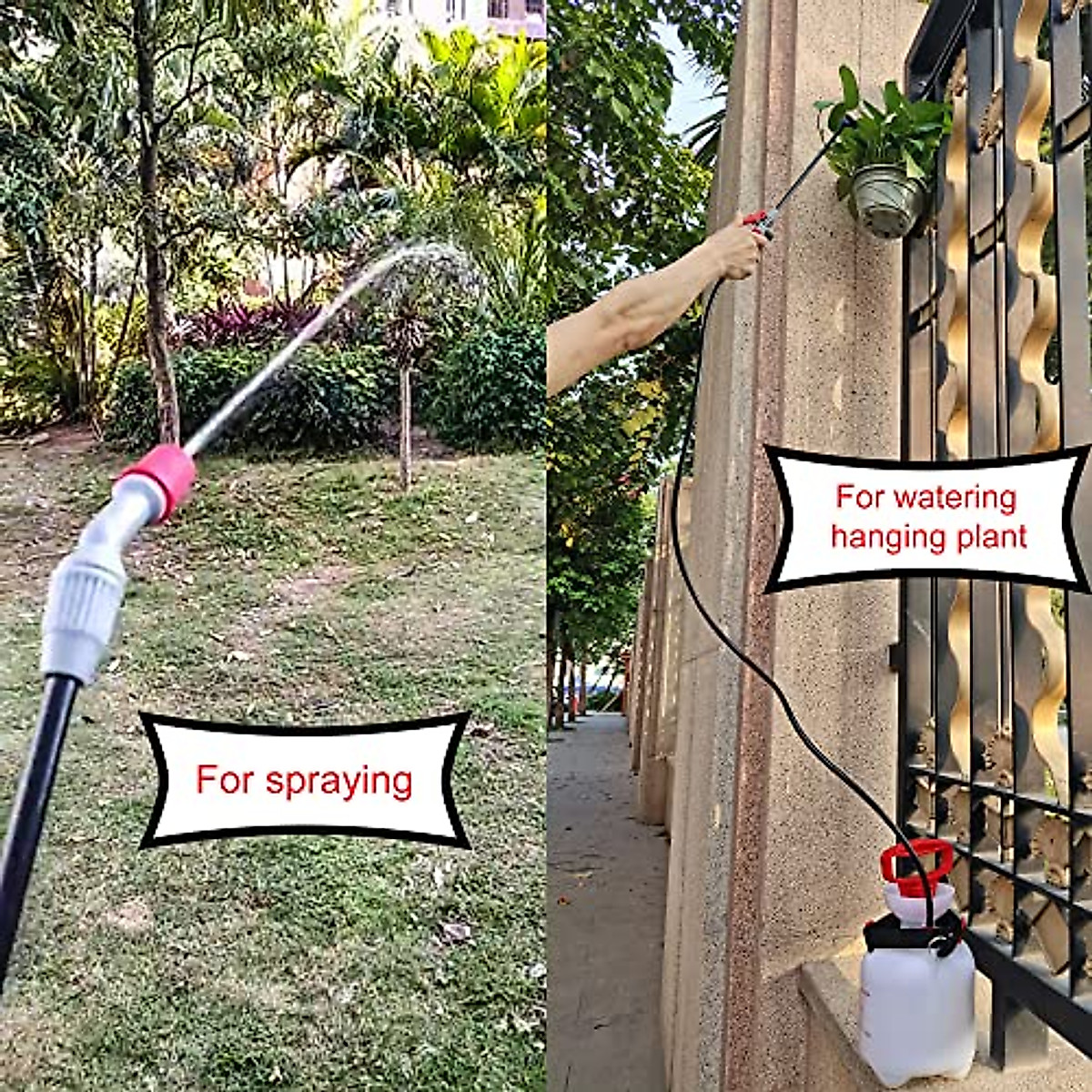 ePizdiz Watering Can Device for Watering Hanging Plant Hard to Reach High Plant Watering Bottle Sprayer for Indoor or Garden 2L(0.5Gal)