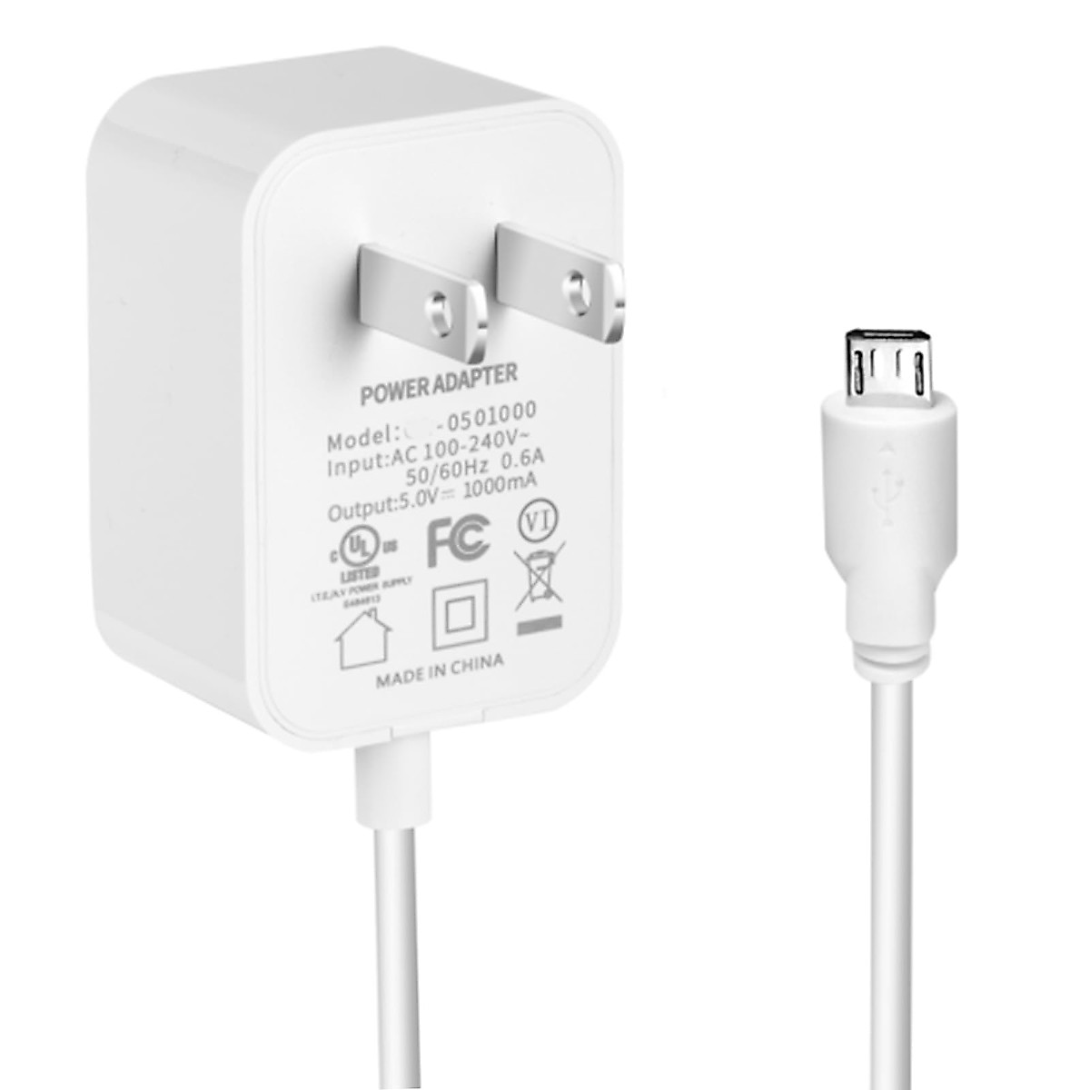 Power Cord for Motorola Baby Monitor MBP36S MBP41S MBP843 MBP36XL MBP38S MBP43S MBP33S MBP843 MBP853 MBP854 MBP855 Connect for Parent Unit Charger Supply