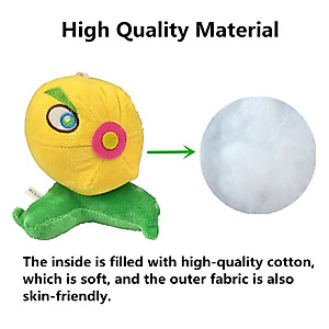 Suyudian 3 PCS PVZ Plant and Zombies Plush Plants Sets 1 2 Stuffed Soft Toys Laser Beans, Star Fruit, Citron, PVZ Figure Doll,Great Gifts for Boys and Girls New