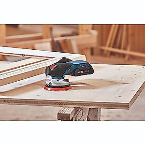 BOSCH GEX18V-5B15 18V Brushless 5 In. Random Orbit Sander Kit with (1) CORE18V 4 Ah Advanced Power Battery