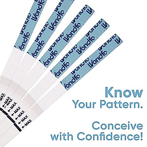 Wondfo Ovulation Test Strips - Women Fertility Tracking and Pregnancy Planning with Cycle-Detecting LH Surge - Highly Sensitive and Fast Result at Home Kit (50 Count) - 25 mIU/mL