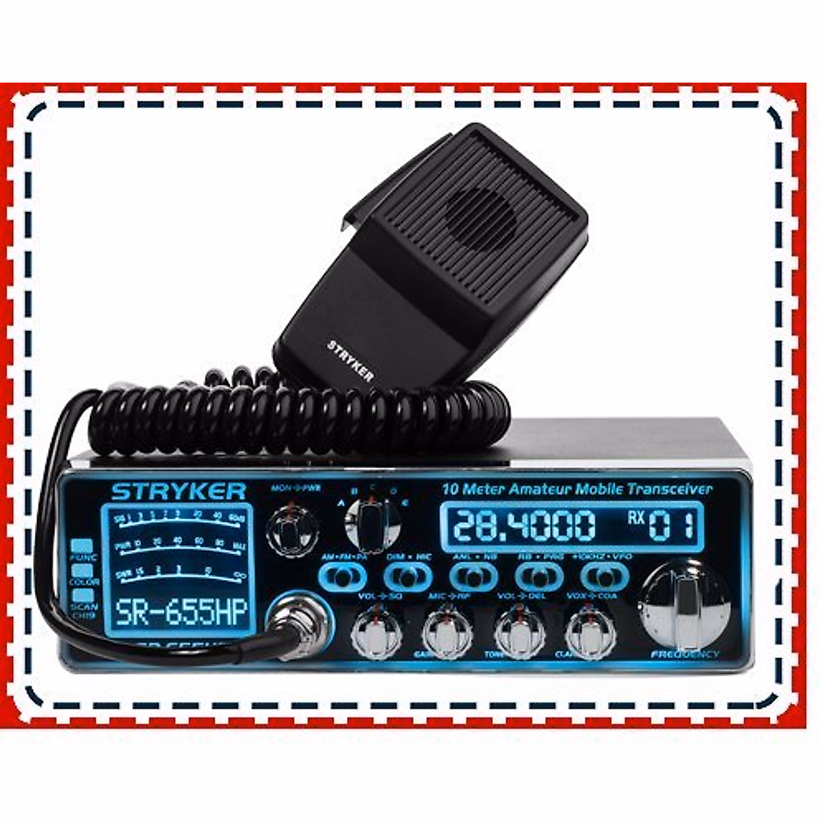 Stryker SR-655 10 Meter Amateur Radio, black