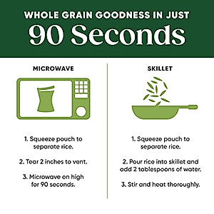 SEEDS OF CHANGE Organic Brown Jasmine Rice with Cilantro Lime, Organic Food, 8.5 OZ Pouch