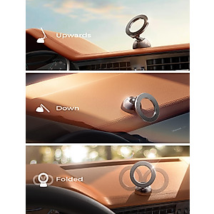 LISEN for MagSafe Car Mount [Strongest Magnet Power] Phone Mount for Car [Ultra Stable Exclusive Patent] All-Metal Magnetic Car Phone Holder Fit All Mobiles iPhone 15 14 13 12 Pro Max Plus.