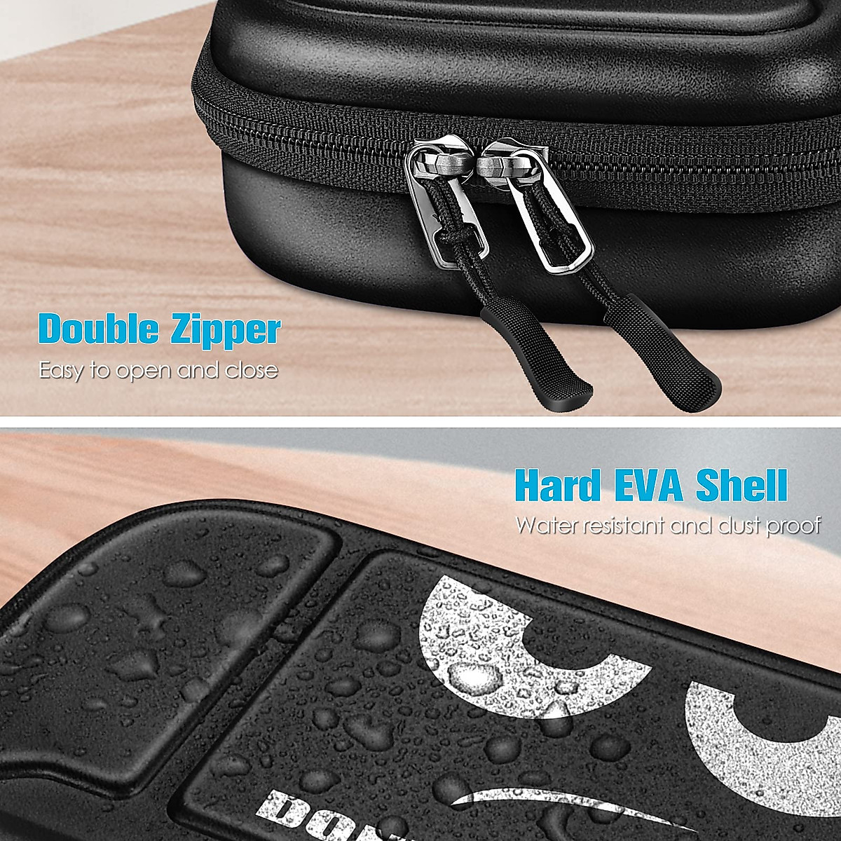 Fintie Carrying Case for Hori Nintendo Switch Split Pad Pro Controller - [Shockproof] Protective Cover Travel Bag w/30 Game Card Slots, Compatible with Nintendo Switch OLED Model, Dont Touch